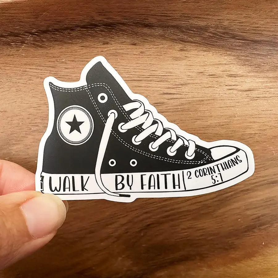 Walk By Faith Sticker – Rooted Home Goods